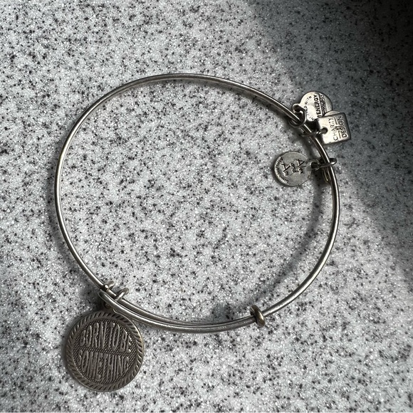 Alex and Ani | Jewelry | Alex And Ani Rafaelian Silver Born To Be Something Charm Bangle ...